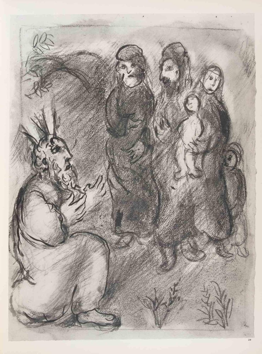 Marc Chagall, Moses Saves Sephora, Héliogravure, 1960 for sale at Pamono