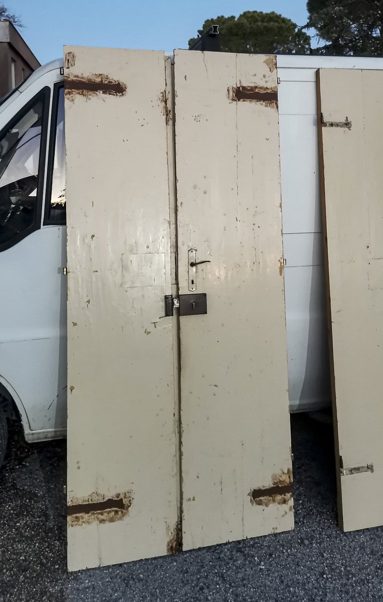 Internal Door with Painted Hexagonal Tiles for sale at Pamono