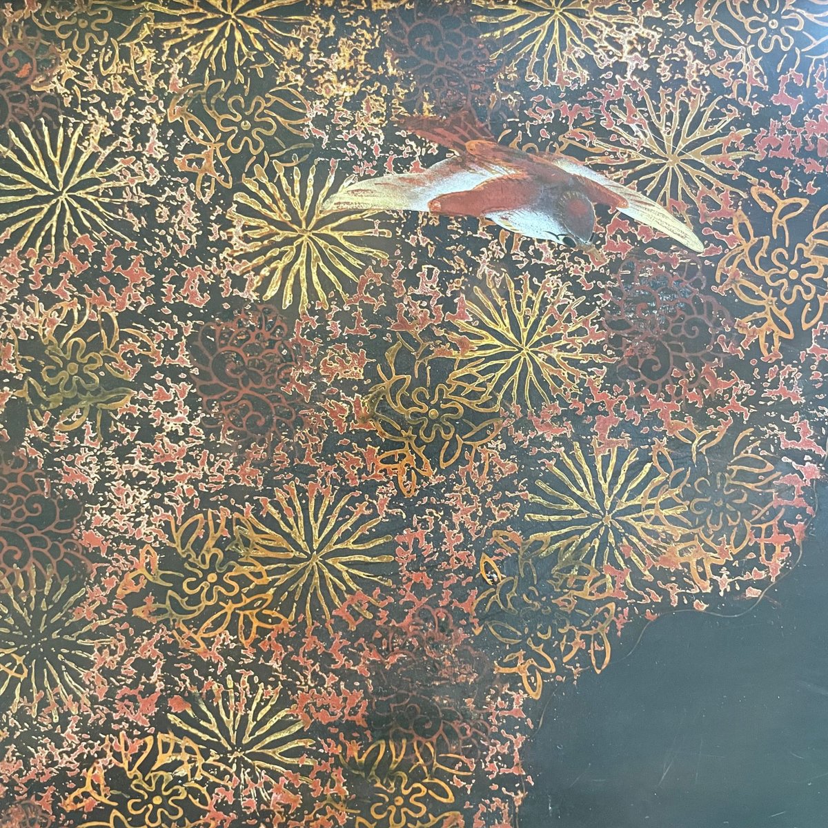 Antique English Bamboo Chinoiserie Side Table, 1920s for sale at Pamono