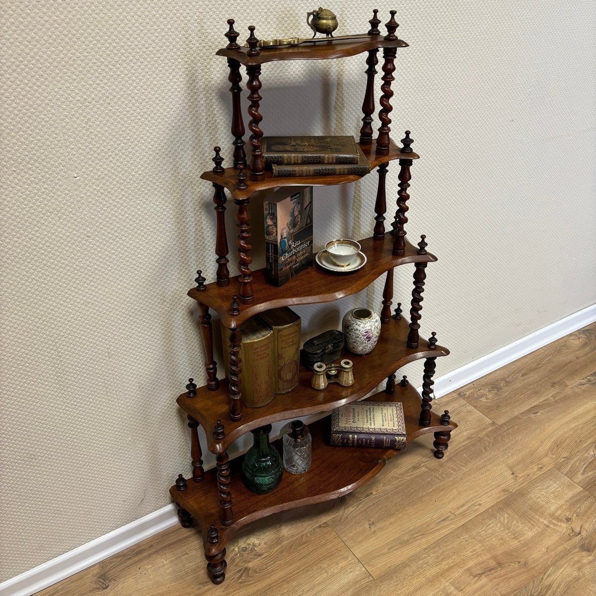 Antique Shelf in Walnut, England for sale at Pamono