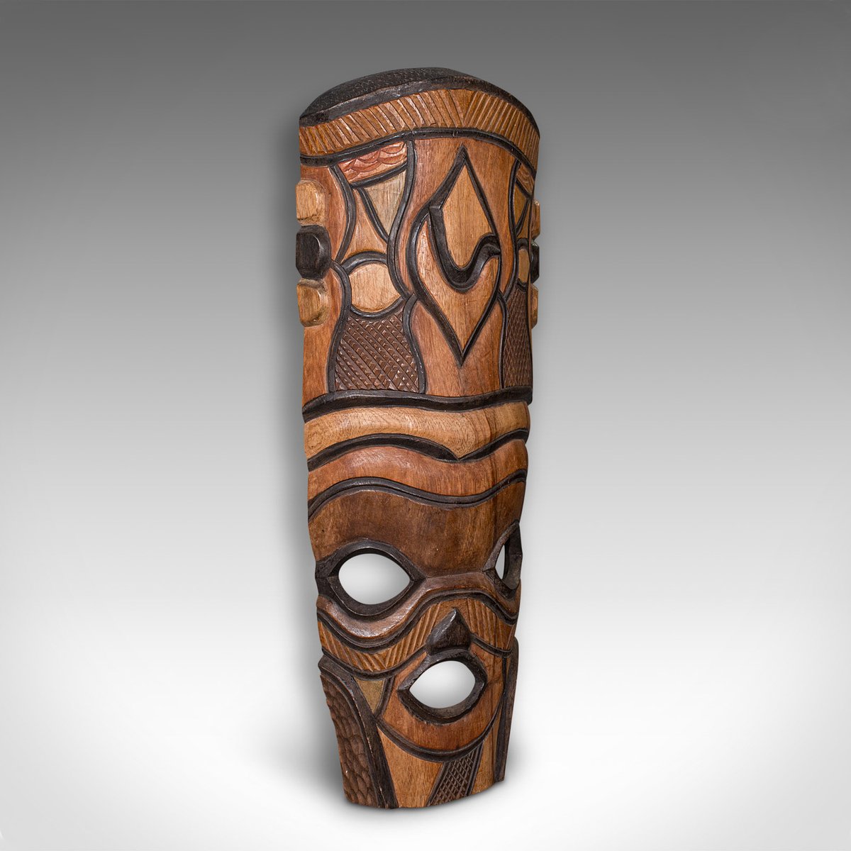 Tall Vintage Tribal Mask, 1970 for sale at Pamono