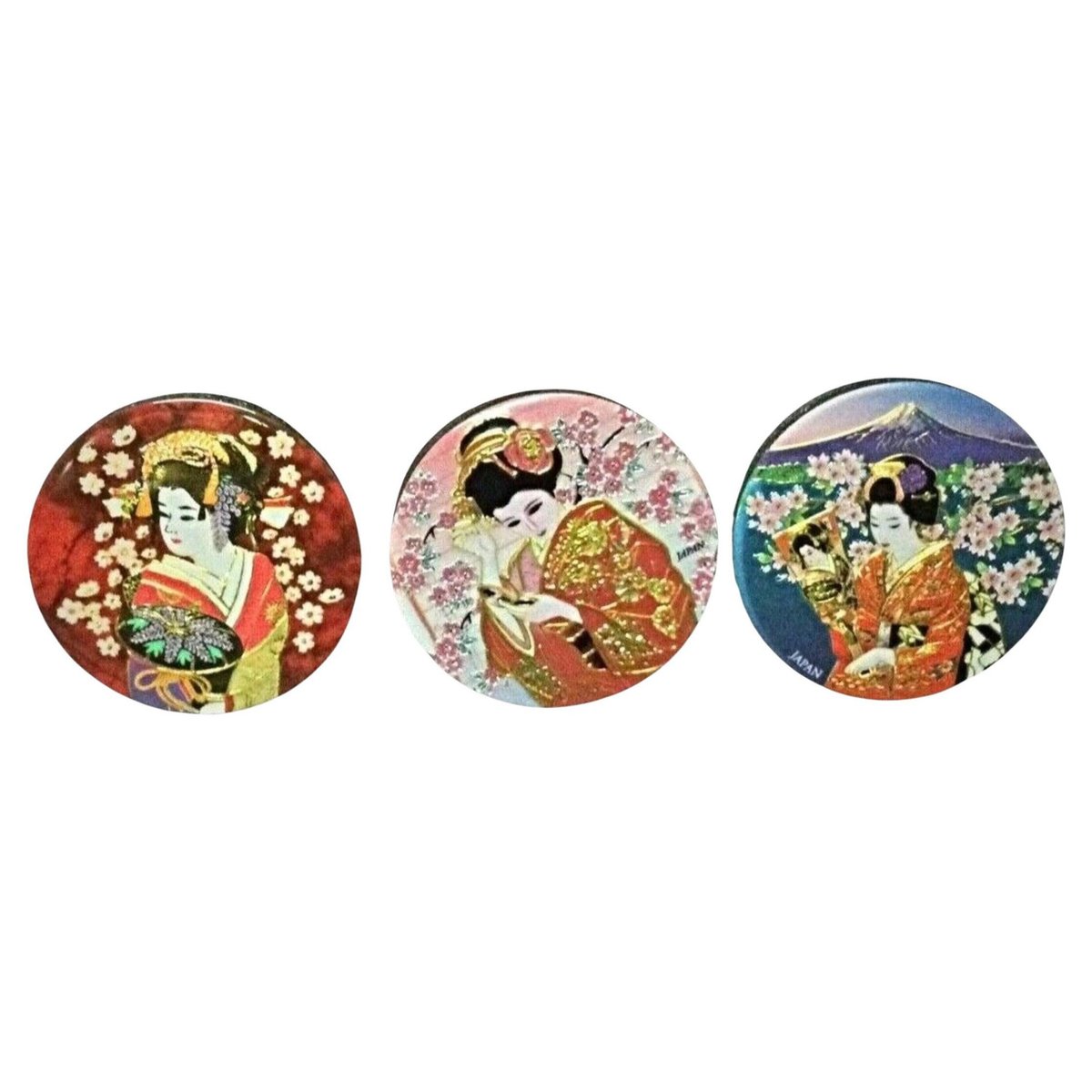 Vintage Japanese Magnets, 1950s, Set of 3 for sale at Pamono
