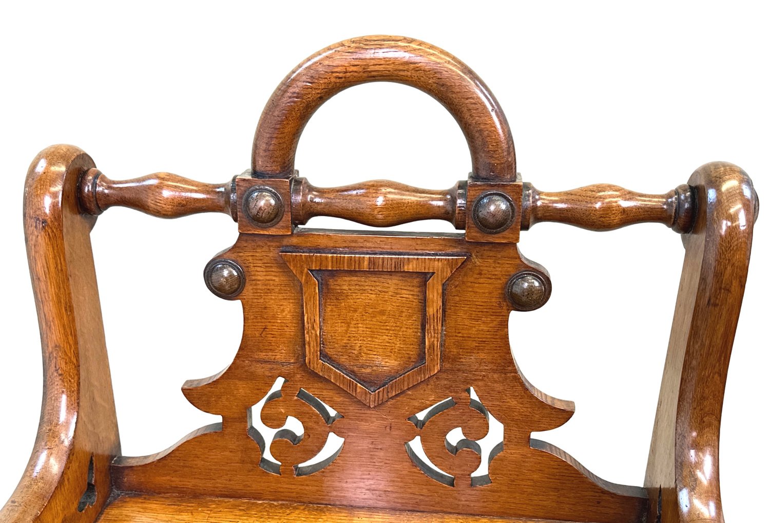 Set of 19th Century Oak Hall Seats, 1880 for sale at Pamono