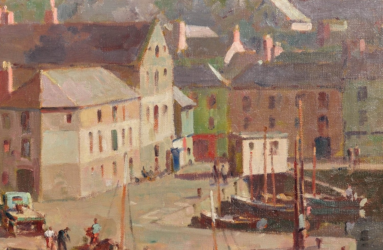 Gyrth Russell, Before the Hot Day Brightens to Blue (Mevagissey Harbour ...