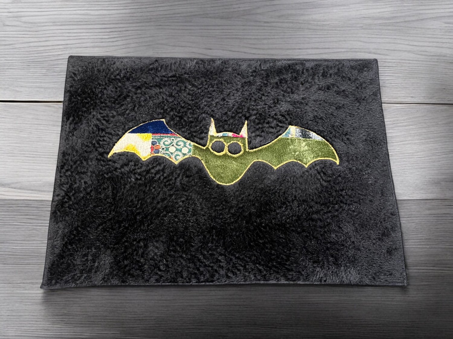 Handmade Flying Bat Silk Wall Hanging, 1980s for sale at Pamono