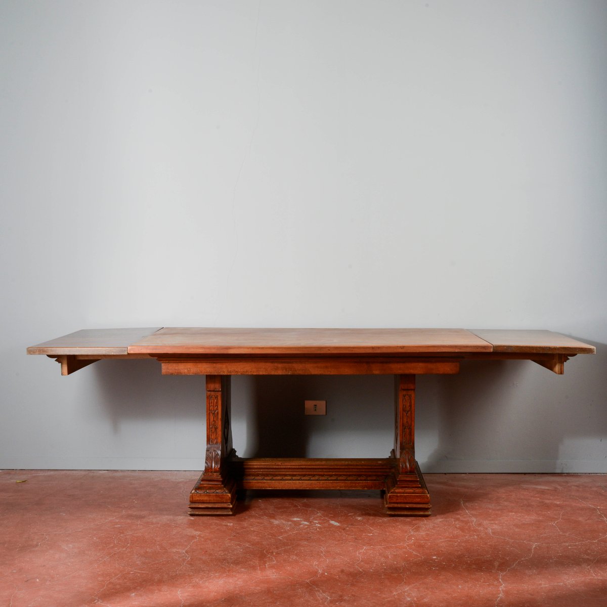 Art Deco Table with Wood Extensions for sale at Pamono