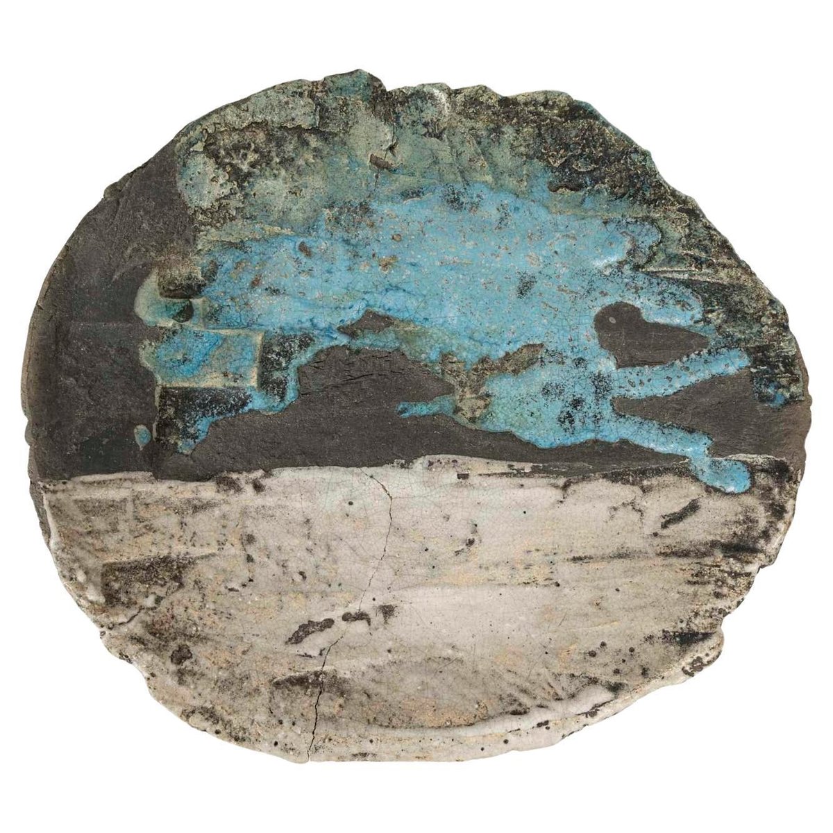 Vintage Ceramic Plate, 1987 for sale at Pamono