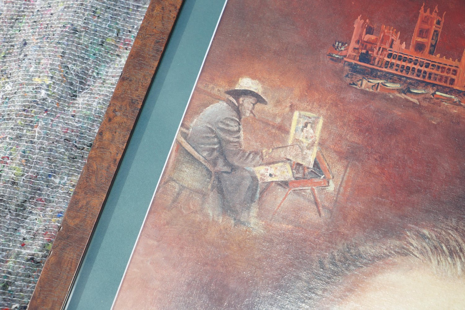 JJ Burrett, Winston Churchill, Oil Painting for sale at Pamono