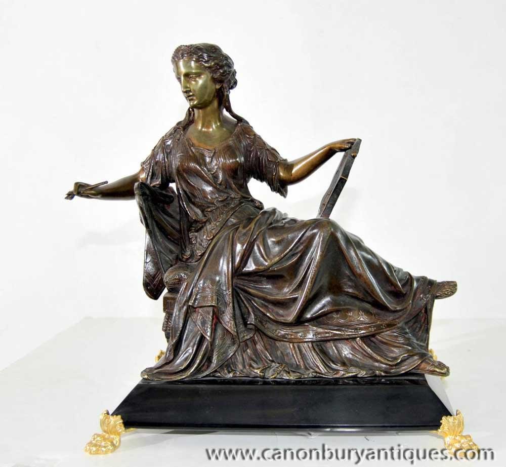 Vintage Italian Bronze Statue Figurine for sale at Pamono