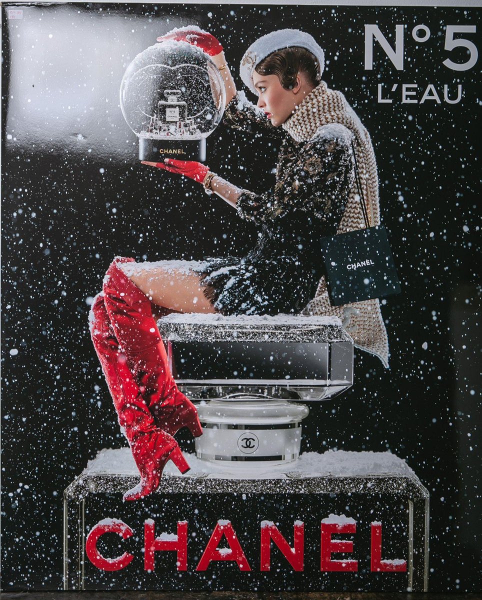 Panneau Publicitaire Recto-Verso de Chanel en vente sur Pamono