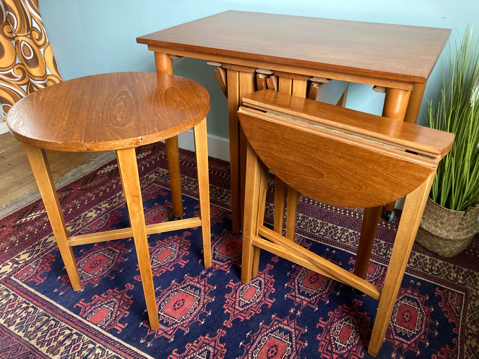 Teak Nesting Tables attributed to Poul Hundevad, 1960s, Set of 5 for ...