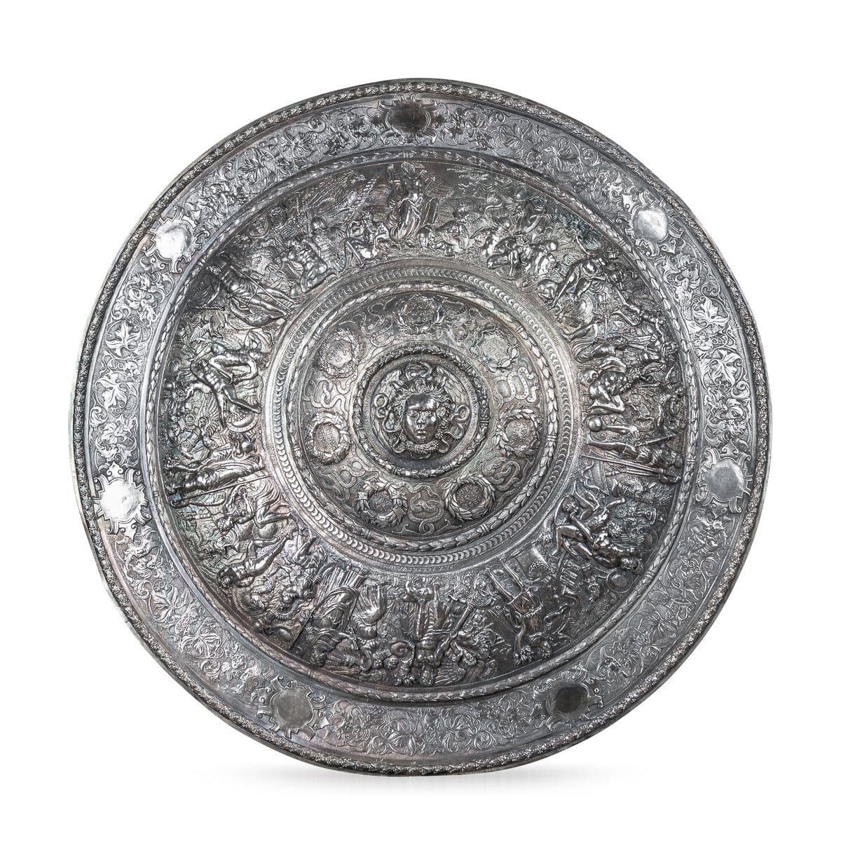Antique Victorian Monumental Silver Plated Parade Shield, 1880 for sale ...