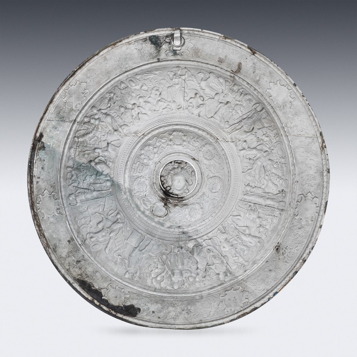 Antique Victorian Monumental Silver Plated Parade Shield, 1880 for sale ...