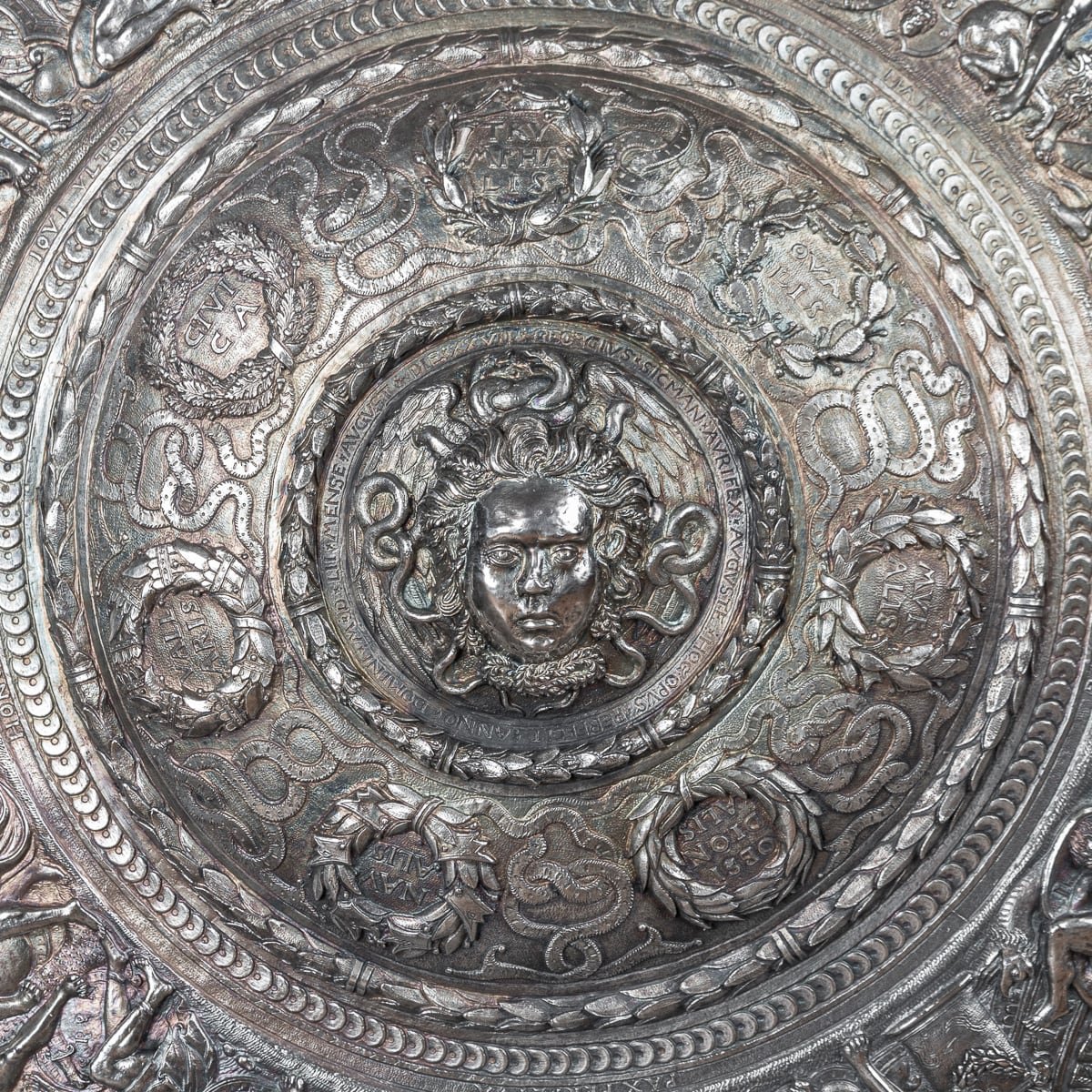Antique Victorian Monumental Silver Plated Parade Shield, 1880 for sale ...