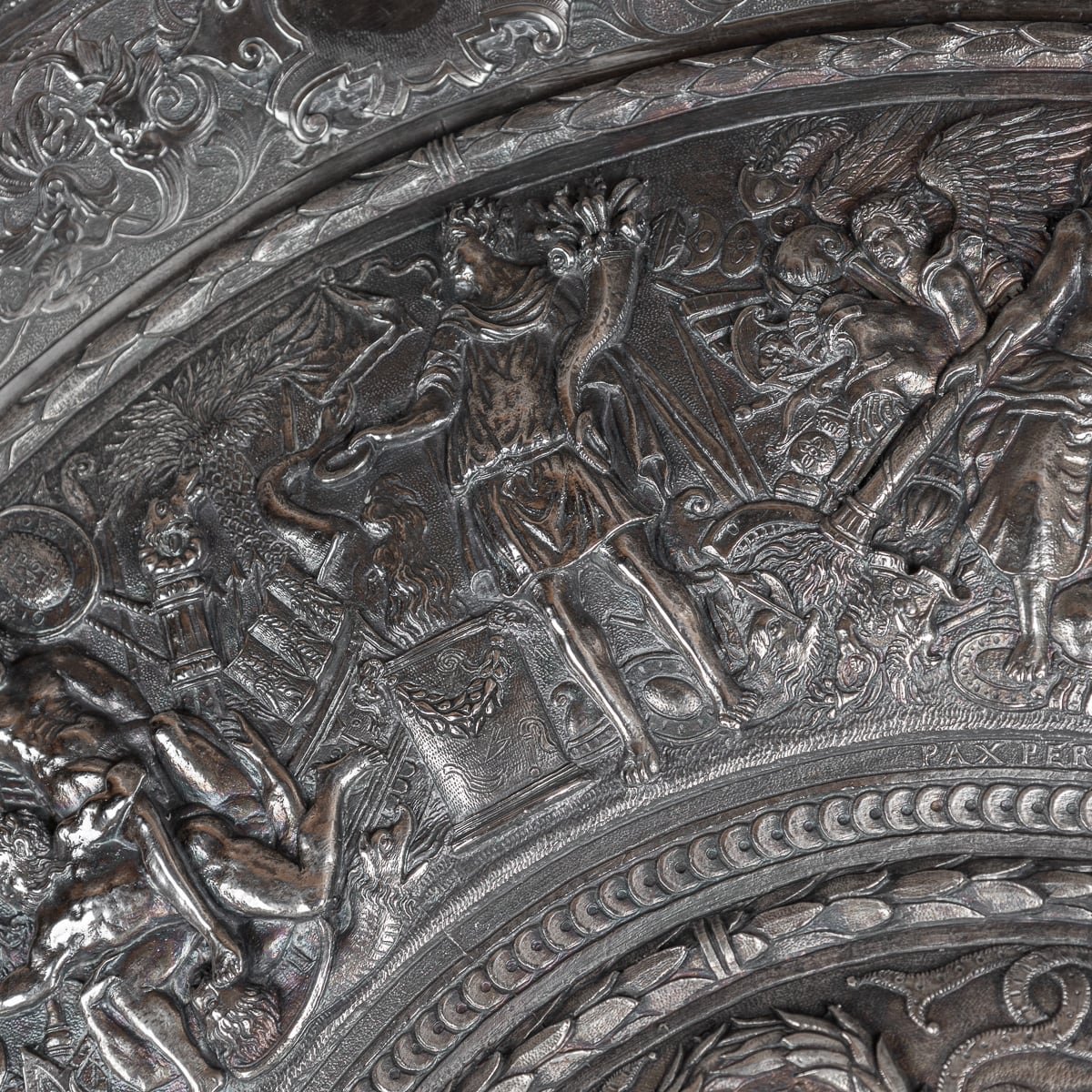 Antique Victorian Monumental Silver Plated Parade Shield, 1880 for sale ...