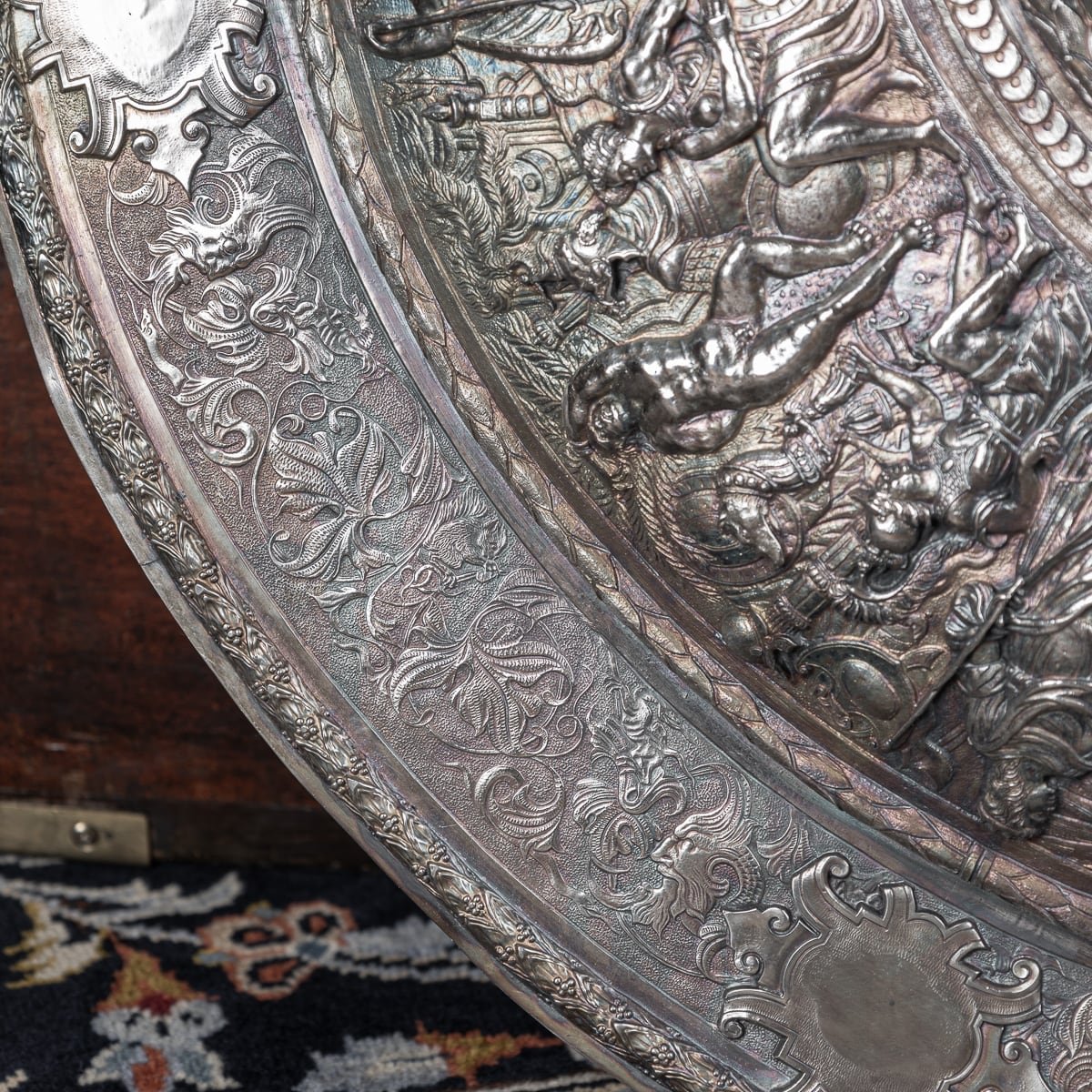 Antique Victorian Monumental Silver Plated Parade Shield, 1880 for sale ...