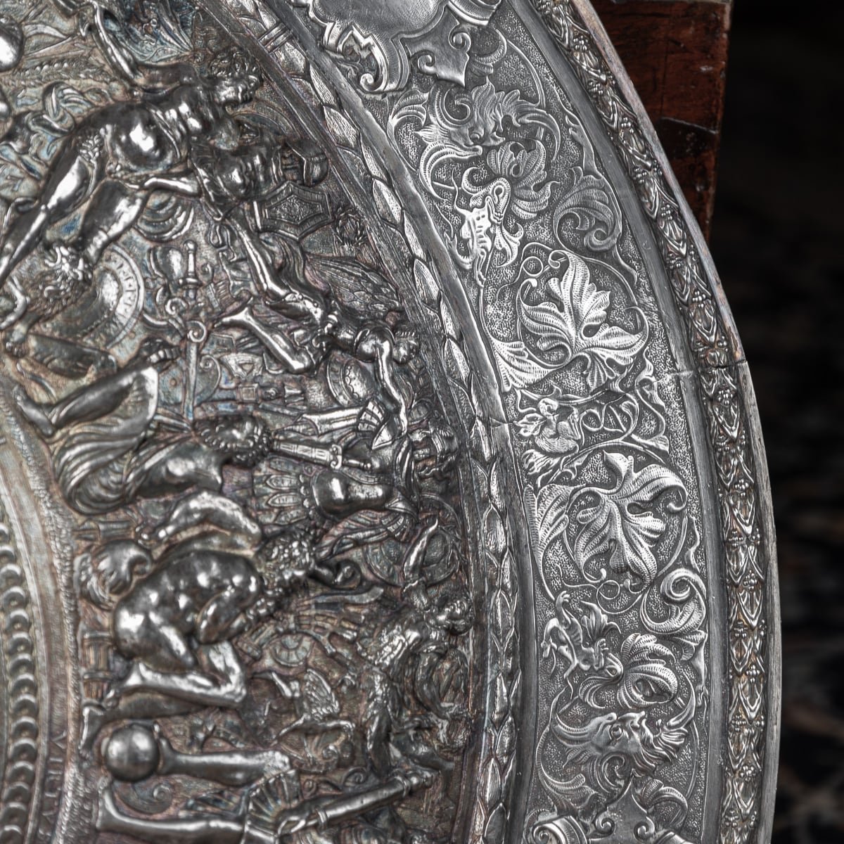Antique Victorian Monumental Silver Plated Parade Shield, 1880 for sale ...