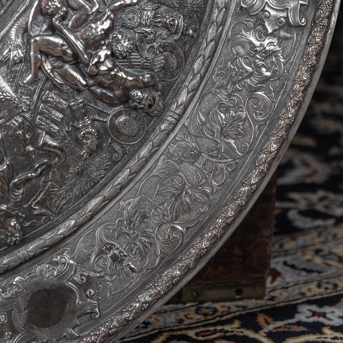 Antique Victorian Monumental Silver Plated Parade Shield, 1880 for sale ...