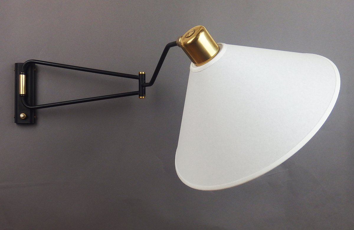 Wall Lamp attributed to René Mathieu for Lunel, 1950s for sale at Pamono