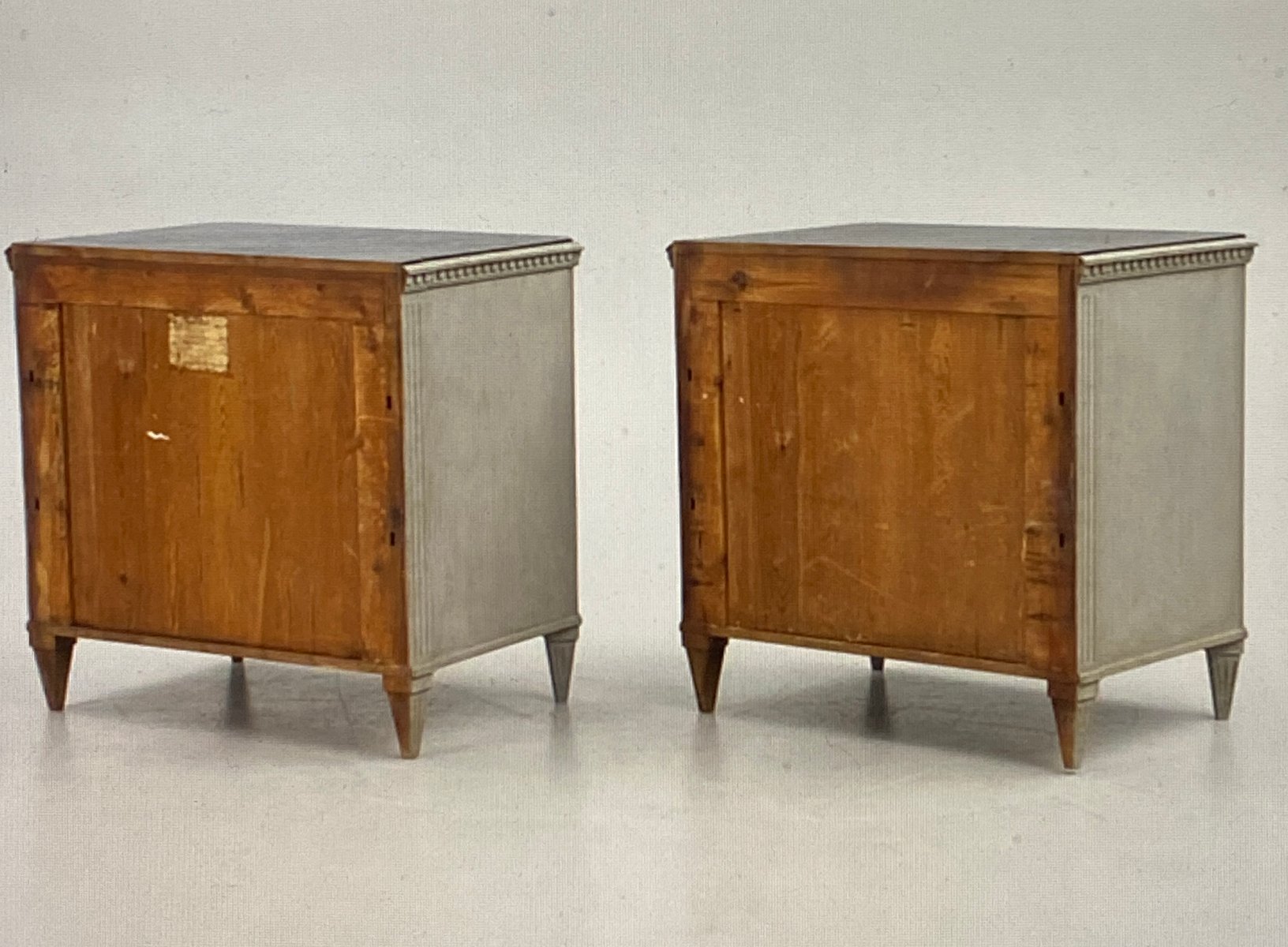 Twin Chests of Drawers with Special Shape and Color, 1890s, Set of 2 ...