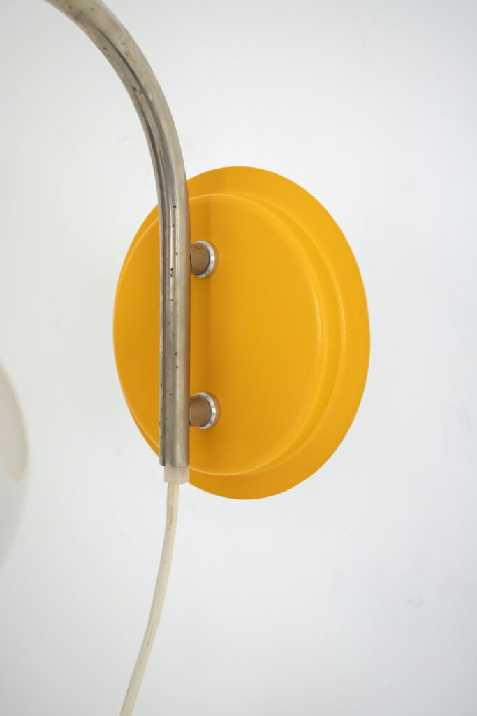 Art Deco Yellow Wall Lamp, 1970s for sale at Pamono