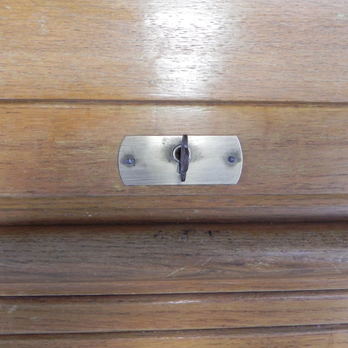 Oak Roller Shutter Box, 1930s for sale at Pamono