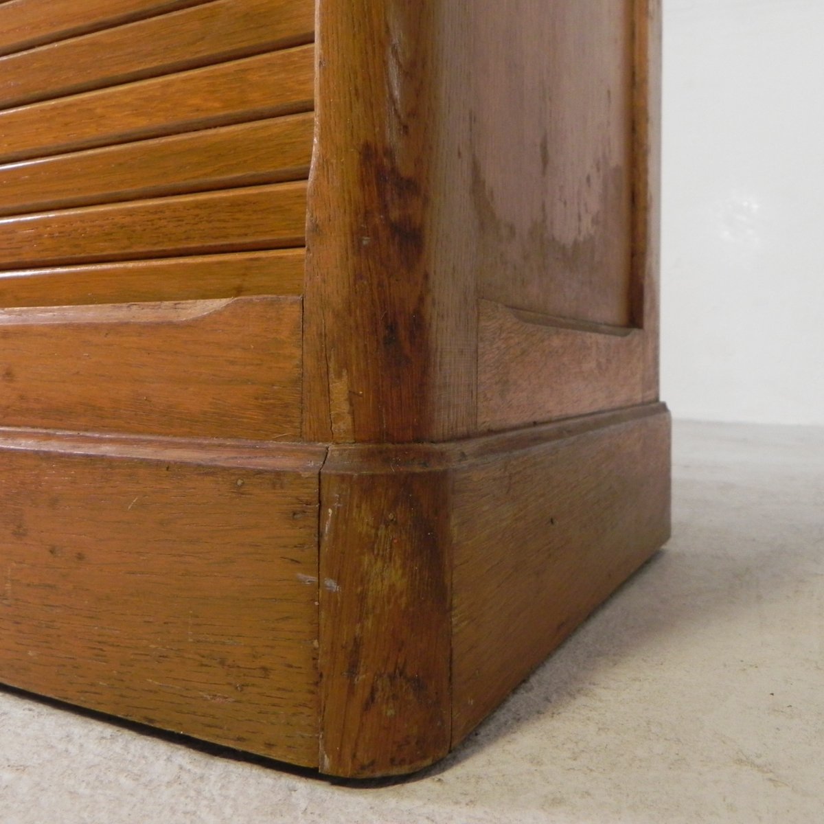 Oak Roller Shutter Box, 1930s for sale at Pamono