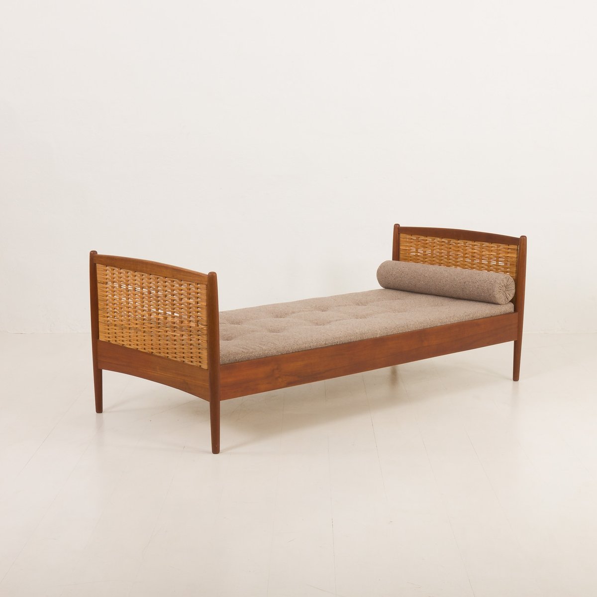 Teak and Cane Daybed attributed to Kai Winding, Denmark, 1960s for sale ...