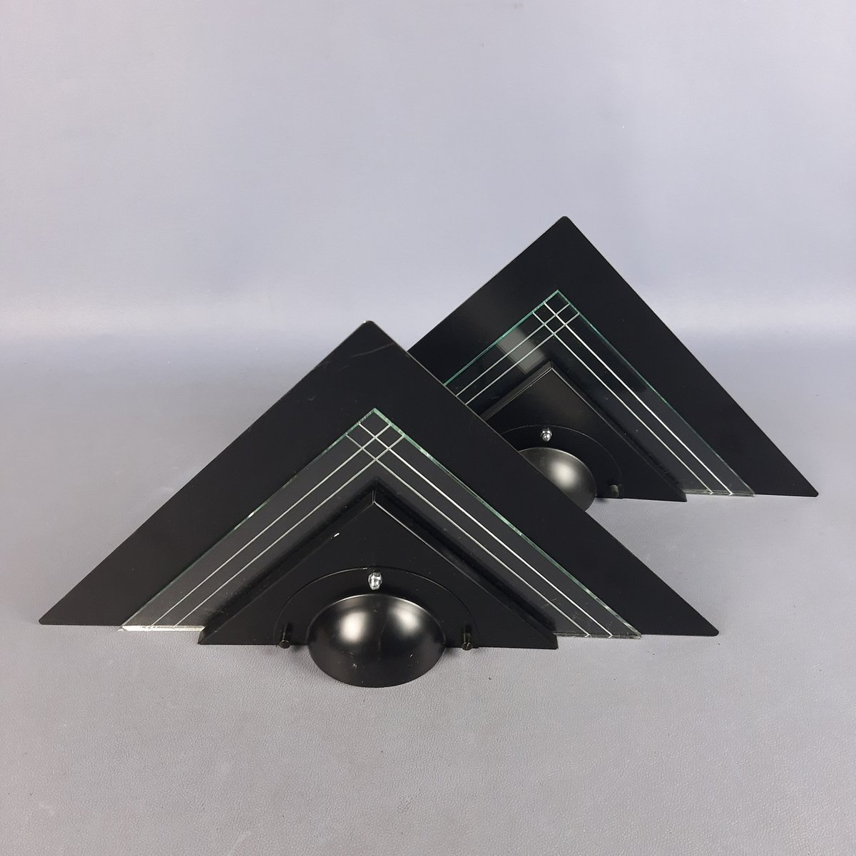 Triangular Wall Lamps from Herda, 1970s, Set of 2 for sale at Pamono