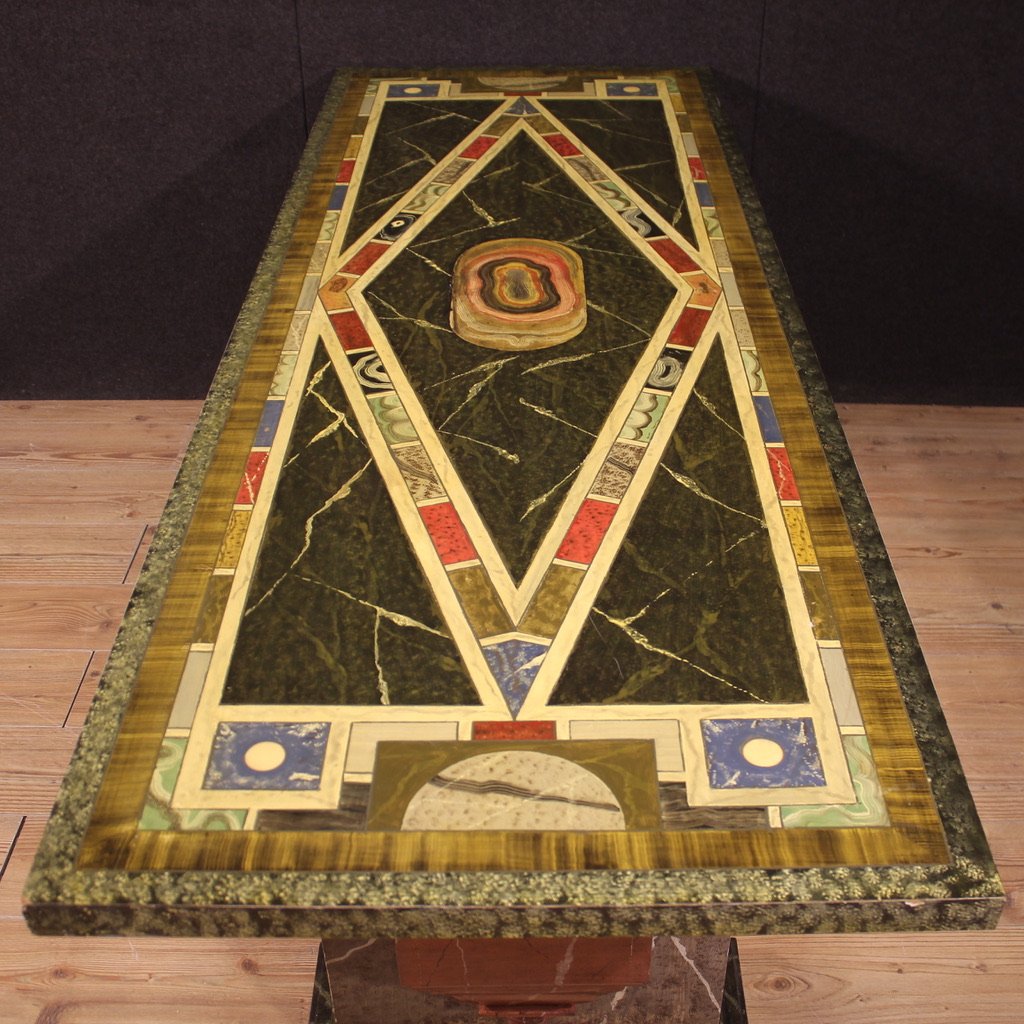 Vintage Dutch Lacquered Table, 1970 for sale at Pamono