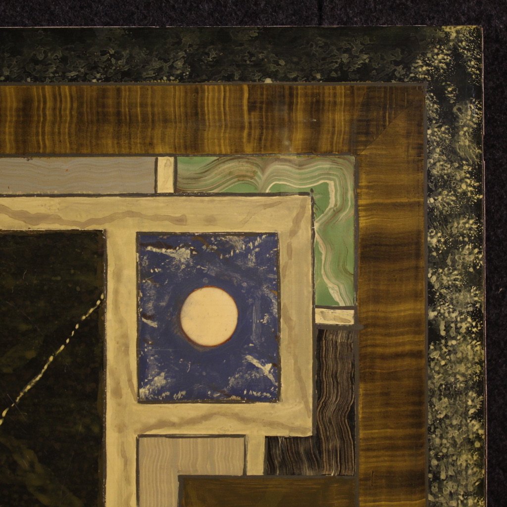 Vintage Dutch Lacquered Table, 1970 for sale at Pamono