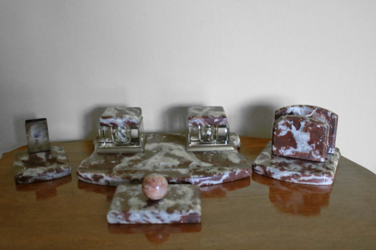 Art Deco Writing Set, 1890s, Set of 4 for sale at Pamono