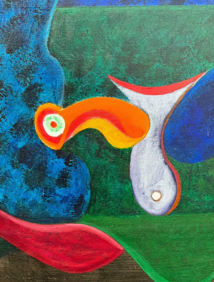 Stephen Sacklarian, American Biomorphic Surrealist Artist, 1980s, 170cm ...