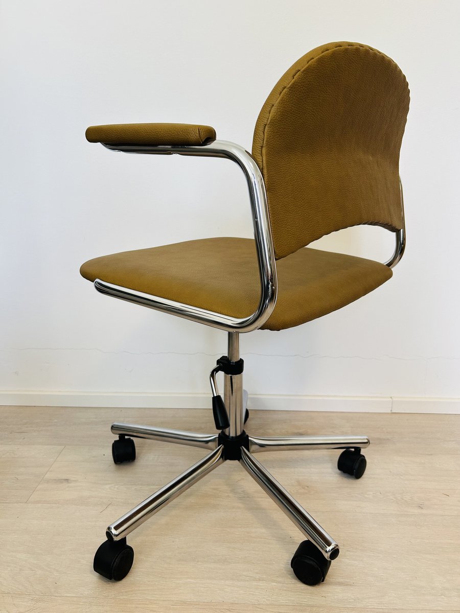 Vintage Mustard Kovona Office Chair, 1970s for sale at Pamono