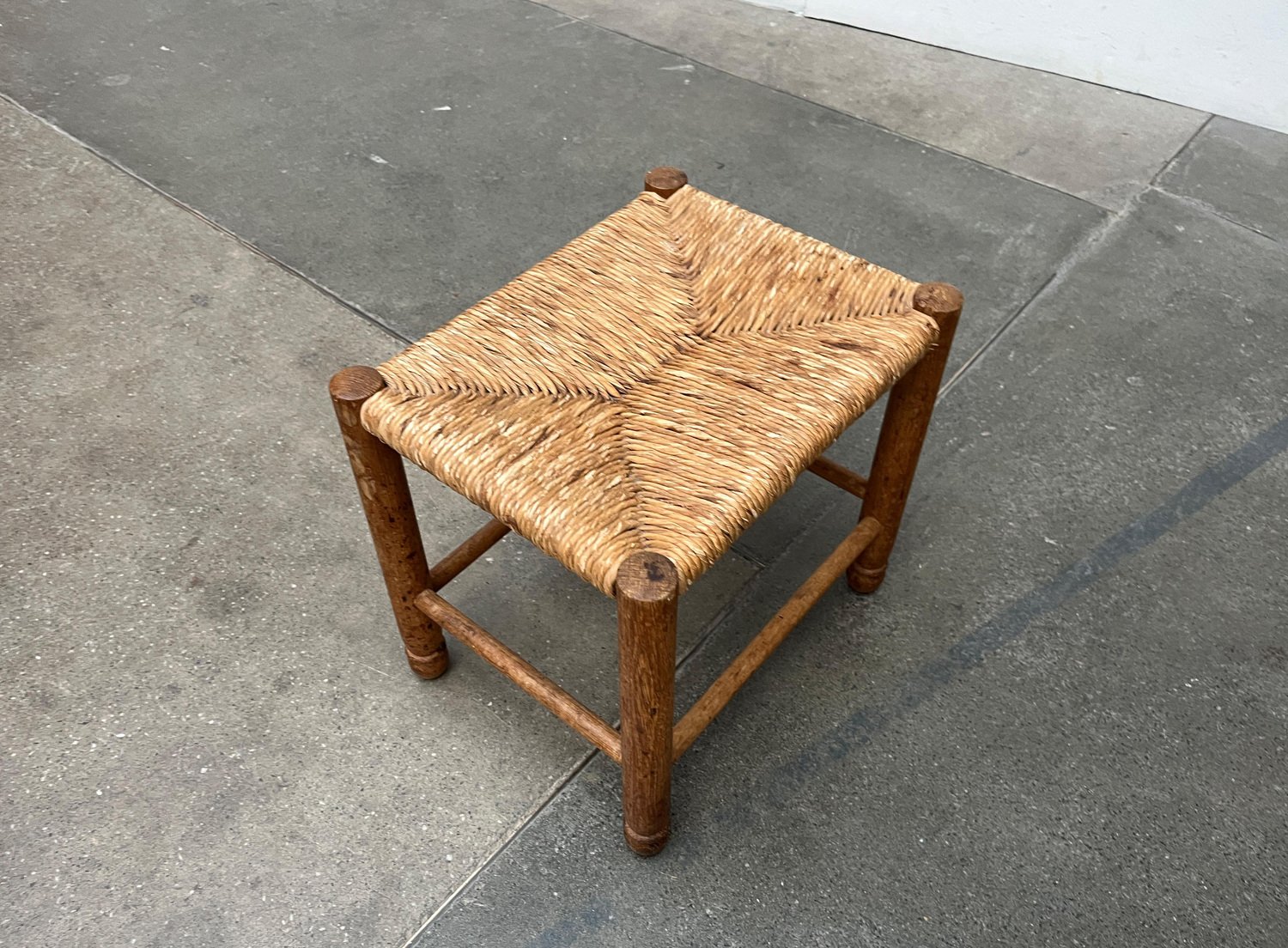 Mid-Century German Wooden Stool, 1960s for sale at Pamono