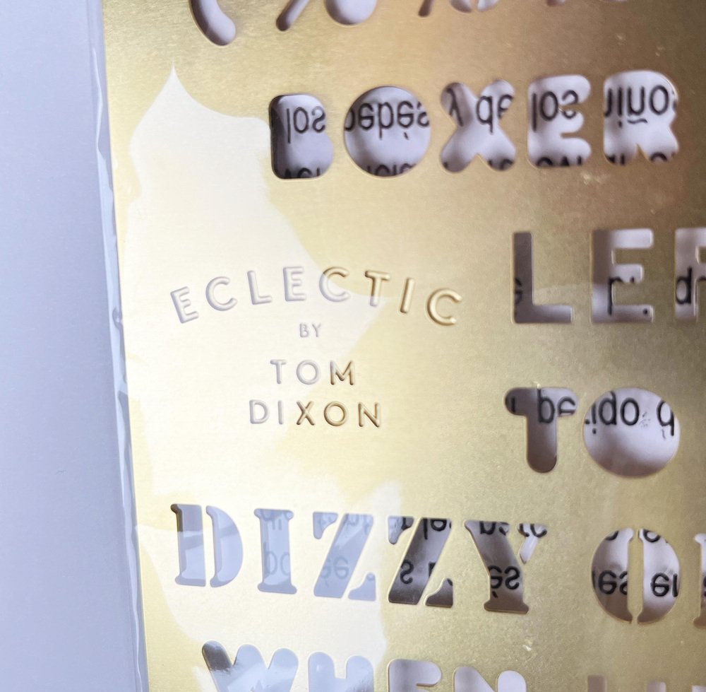 British The Eclectic Copycat Brass Stencil Typeface Tool A from Tom ...