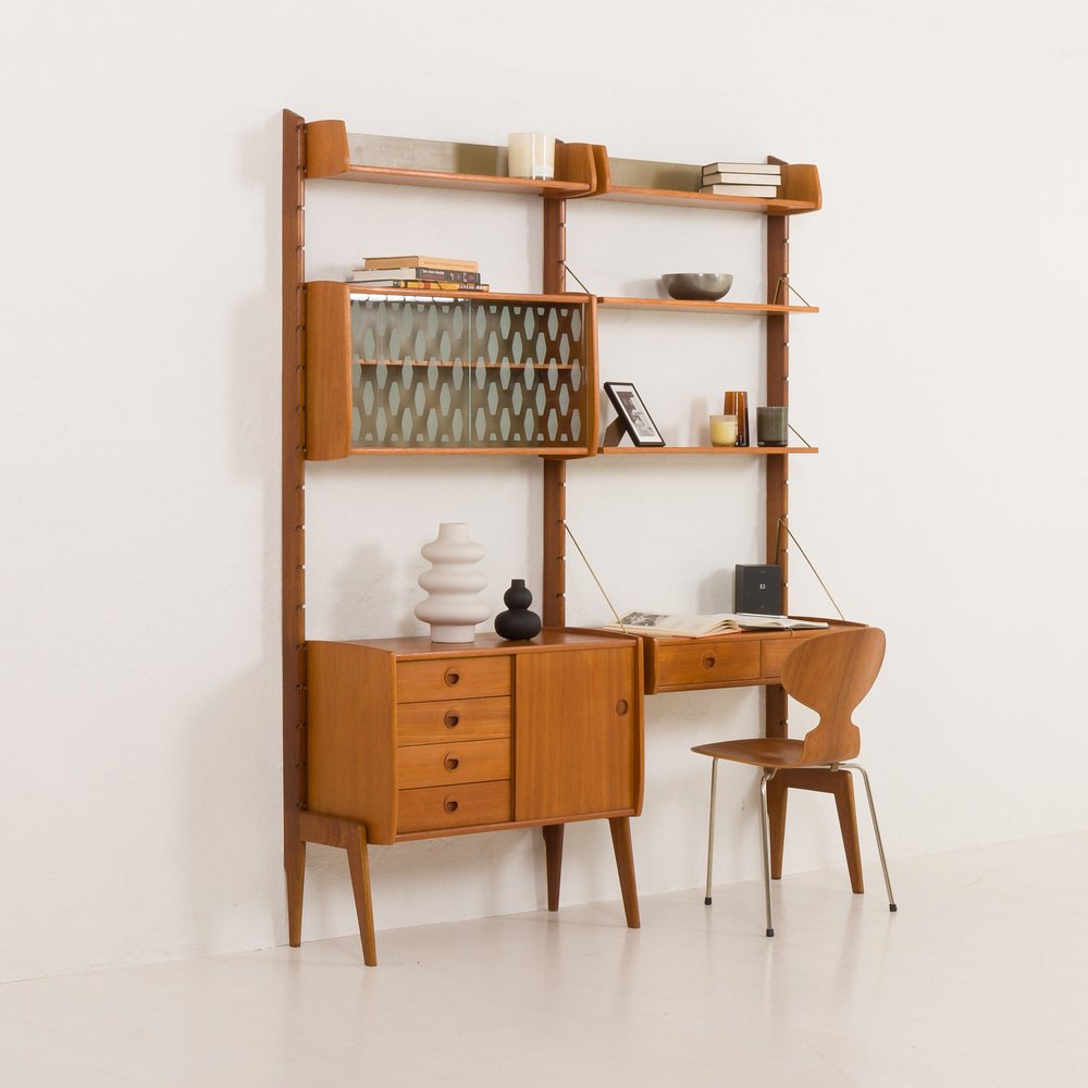 Ergo Wall Unit with Desk and Two Cabinets by John Texmon, Norway, 1960s ...