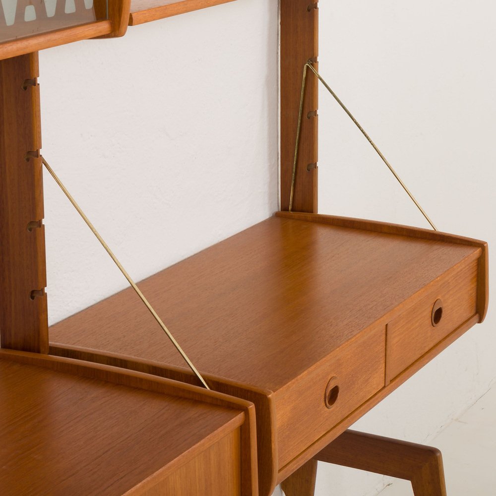 Ergo Wall Unit with Desk and Two Cabinets by John Texmon, Norway, 1960s ...