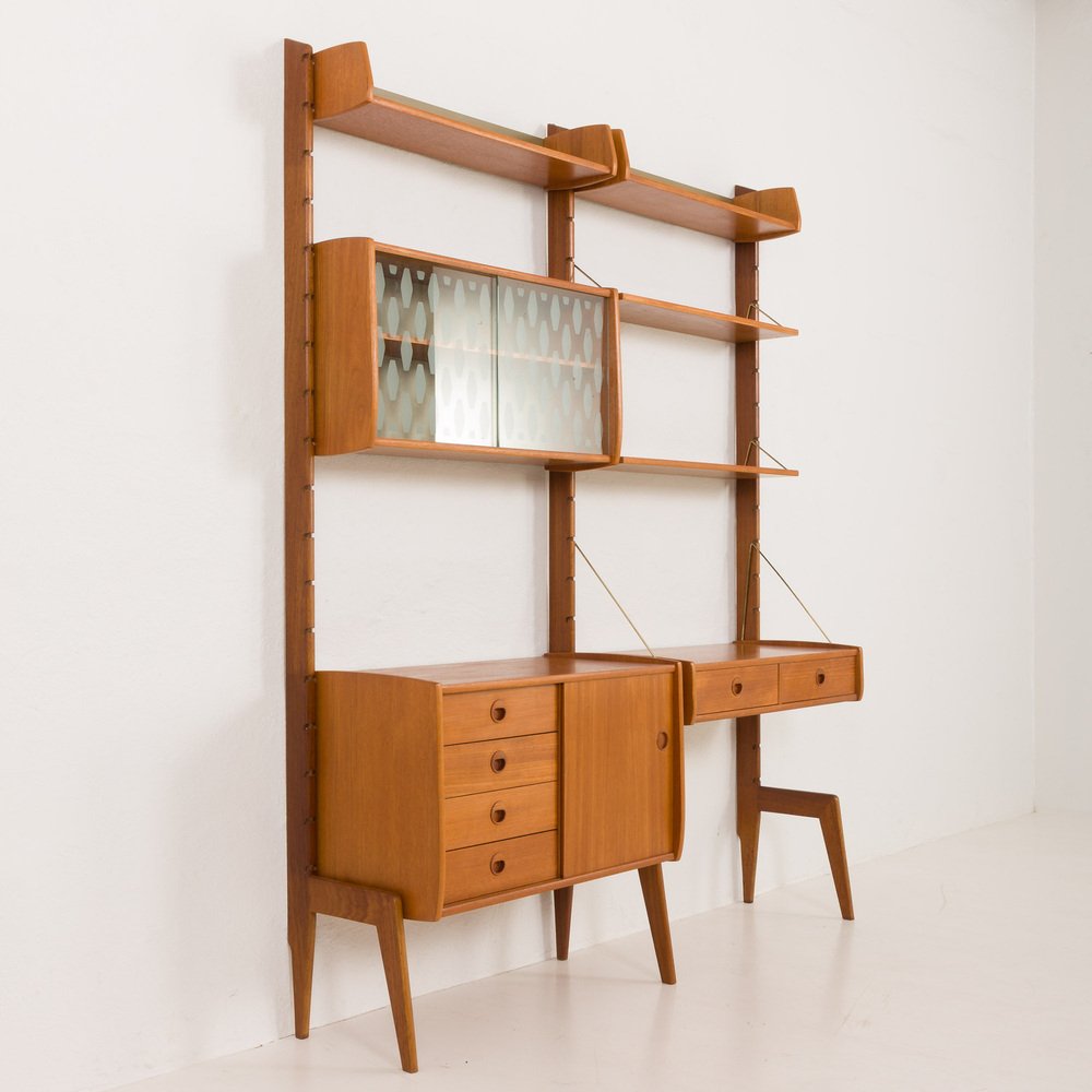 Ergo Wall Unit with Desk and Two Cabinets by John Texmon, Norway, 1960s ...