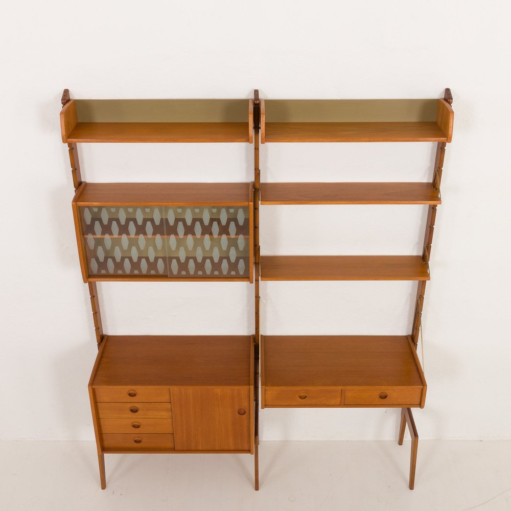 Ergo Wall Unit with Desk and Two Cabinets by John Texmon, Norway, 1960s ...