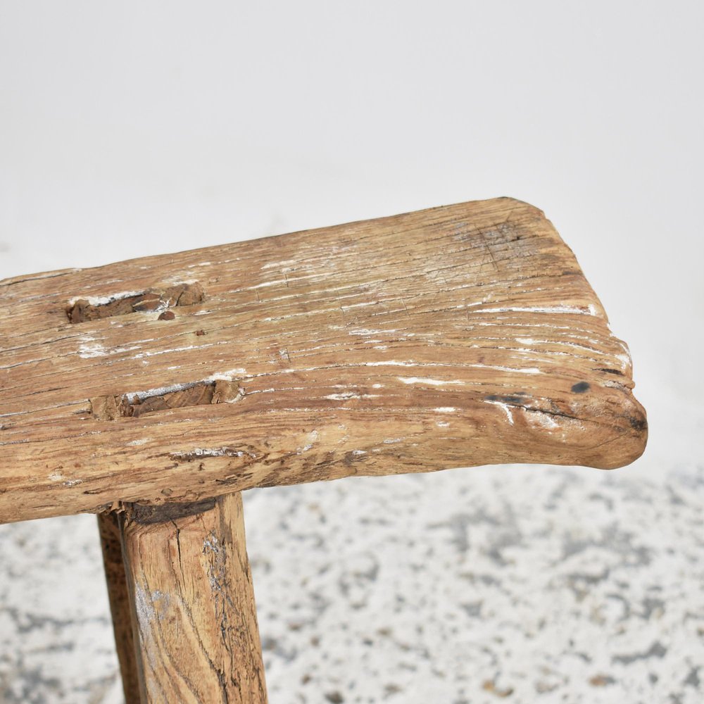 Antique Rustic Elm Pig Bench for sale at Pamono