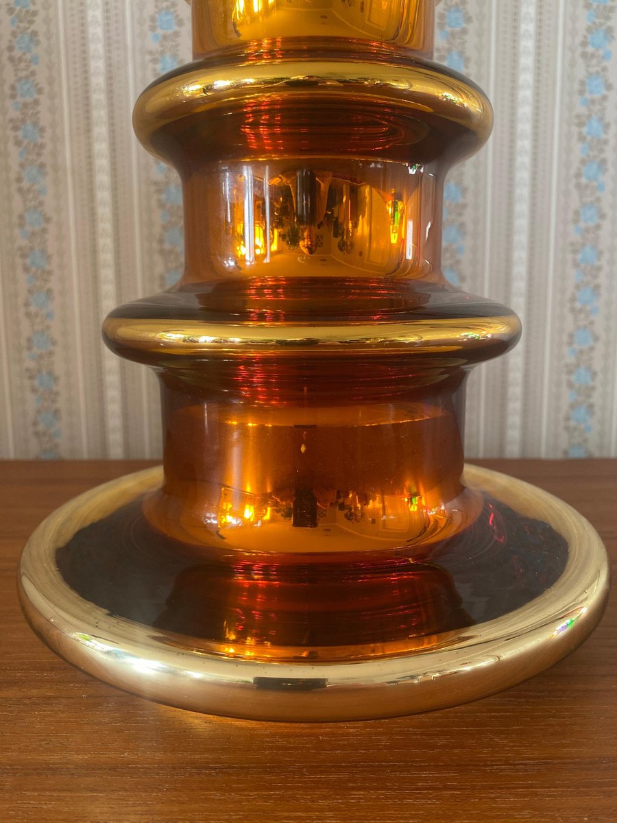 Mid-Century Modern Glass Table Lamp by Gustav Leek for Orrefors, 1960s ...