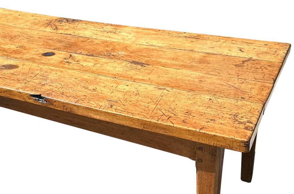 Large 19th Century Farmhouse Kitchen Dining Table, 1830 for sale at Pamono