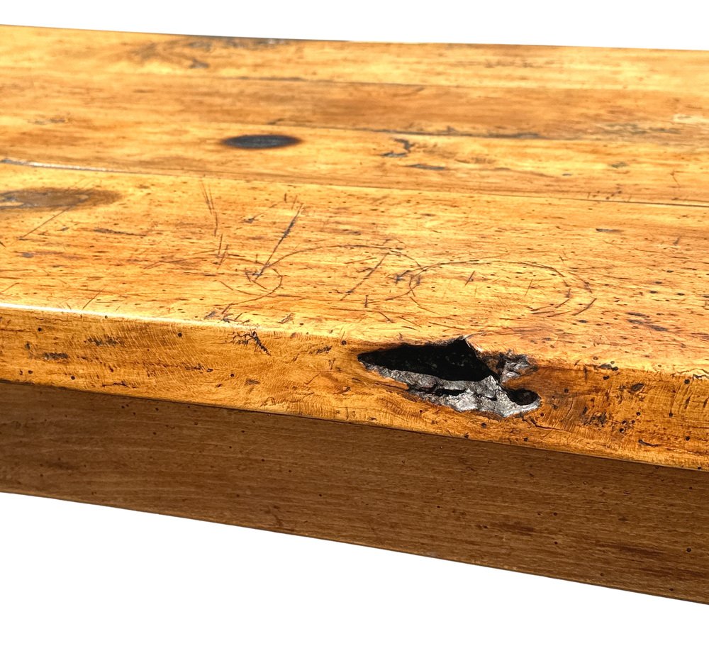 Large 19th Century Farmhouse Kitchen Dining Table, 1830 for sale at Pamono