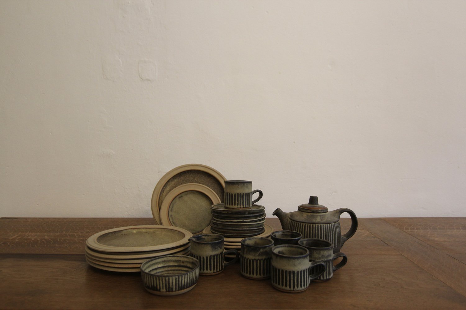 Mid-Century Brutalism British Tremar Pottery Tea Set, 1960s, Set of 26 ...