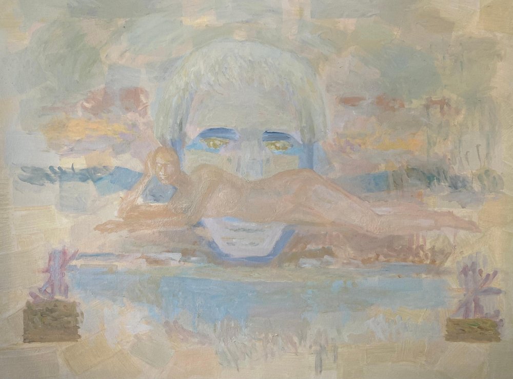 Vakhtang Khelashvili, Behind the Muse, 2022, Oil on Canvas for sale at ...
