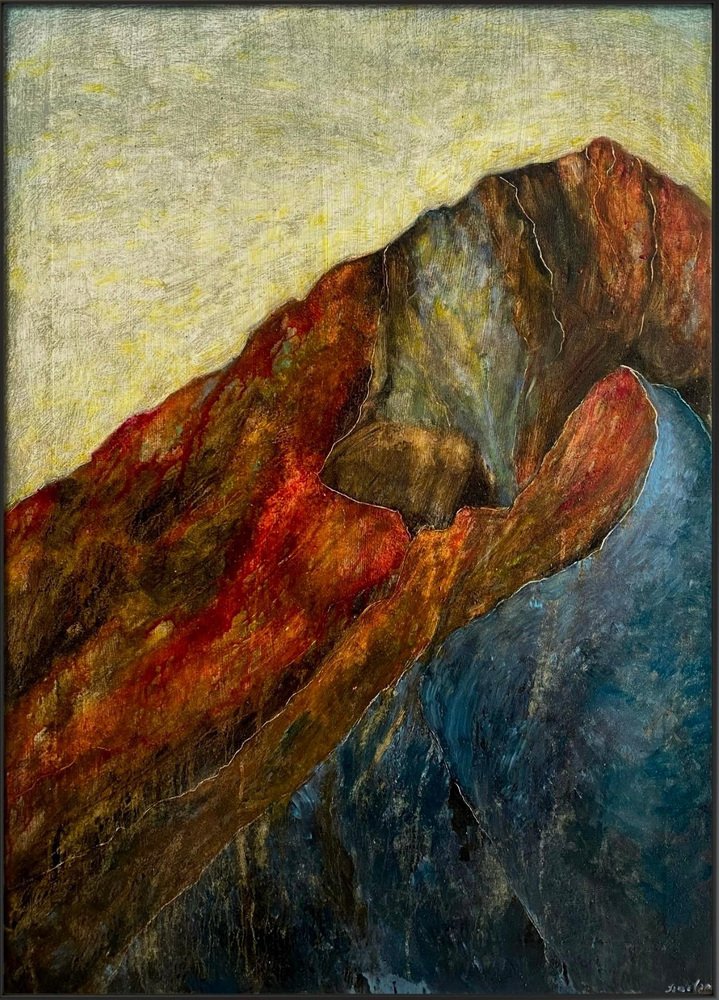 Keti Bubunauri, Berge, 2024, Öl & Acryl auf Leinwand bei Pamono kaufen