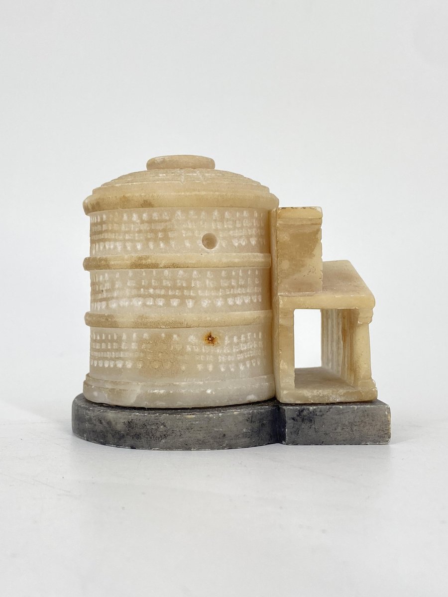 Hand-Carved Miniature Alabaster Model of the Pantheon in Rome, 1900 for ...