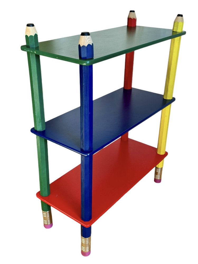 Vintage Italian Pencil Bookcase by Pierre Sala, 1980 for sale at Pamono