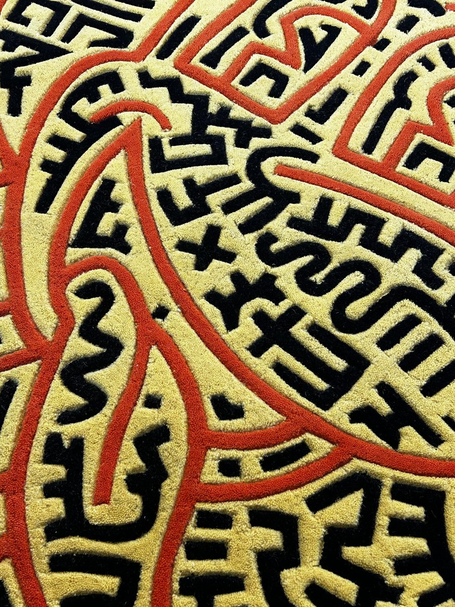 Untitled 3 Editions Studio Rug after Keith Haring for sale at Pamono
